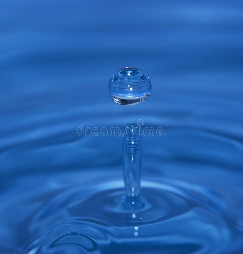 Drop falls into the water stock photo. Image of splashes - 142529476