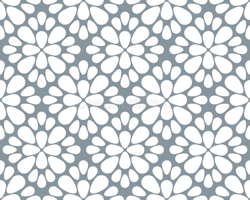 Drop, Flowers Seamless Vector Pattern Stock Vector - Illustration of ...