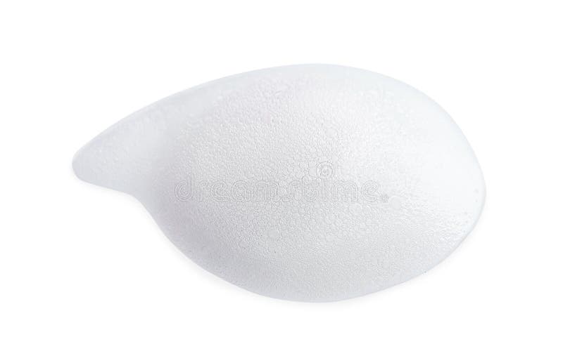 Drop of Fluffy Soap Foam on White Background Stock Image - Image of ...