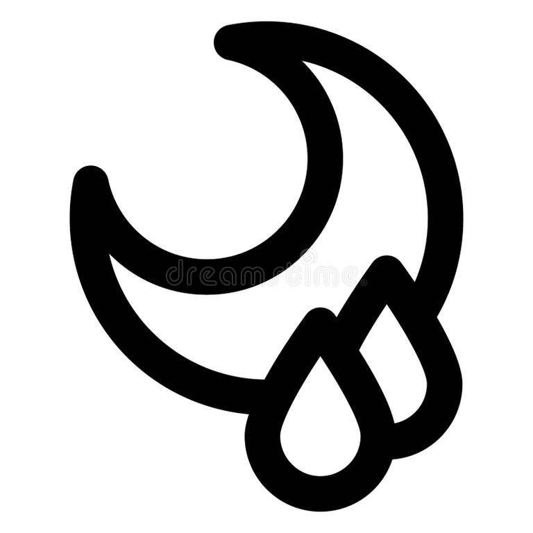 Drop, Forecast Bold Outline Vector Icon Which Can Easily Modify or Edit ...