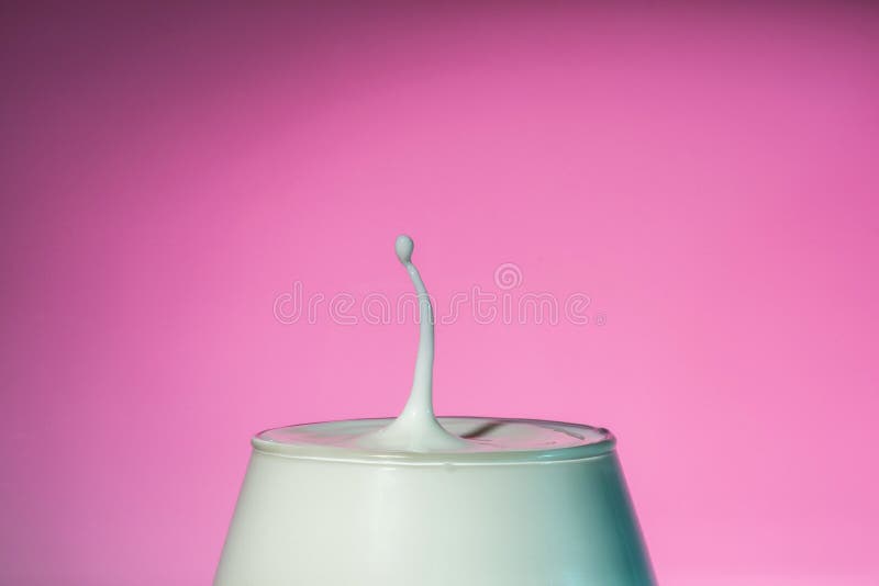 Milk drop splash falling stock image. Image of nature - 206881993