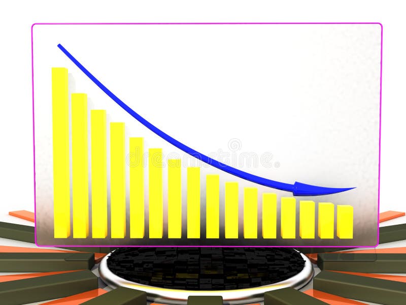 Drop Graph â„–2 stock illustration. Illustration of graphic - 30353319