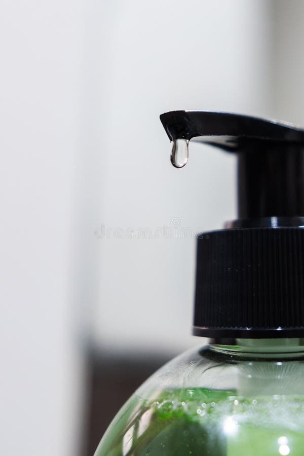 Drop of green liquid soap stock photo. Image of organ - 367610698