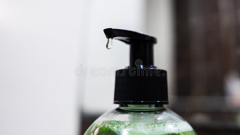 Drop of green liquid soap stock image. Image of organ - 367610679