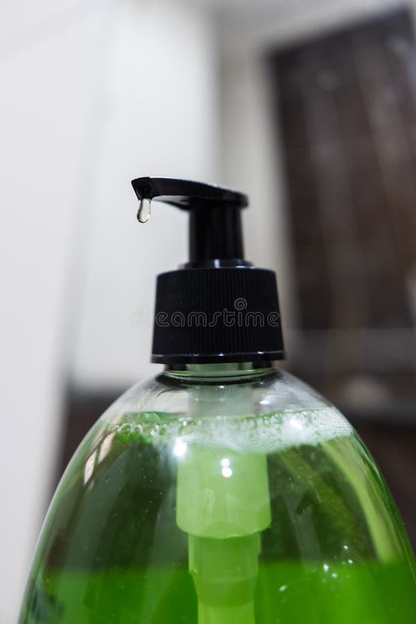 Drop of green liquid soap stock image. Image of jewellery - 367610691