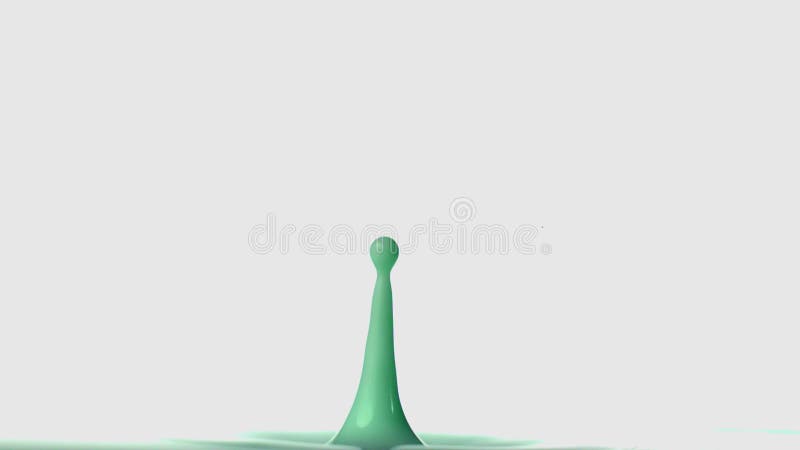 Drop of Green Paint Falling on Paint Stock Footage - Video of green ...