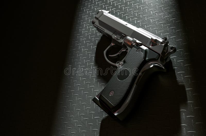 Drop gun. stock illustration. Illustration of pistol - 60049201