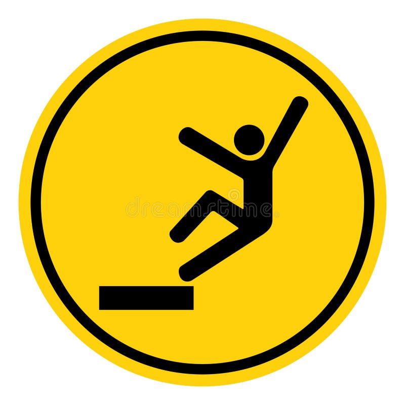 Drop Hazard Symbol Sign, Vector Illustration, Isolate on White ...