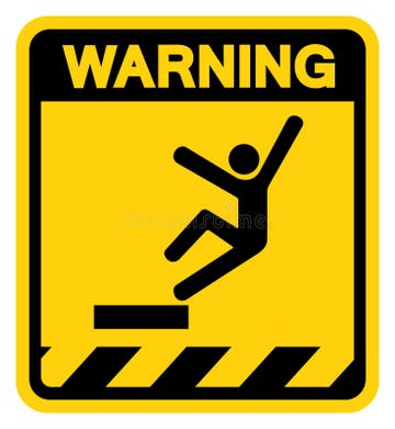 Rock Slide Area Warning Sign Stock Illustrations – 95 Rock Slide Area ...