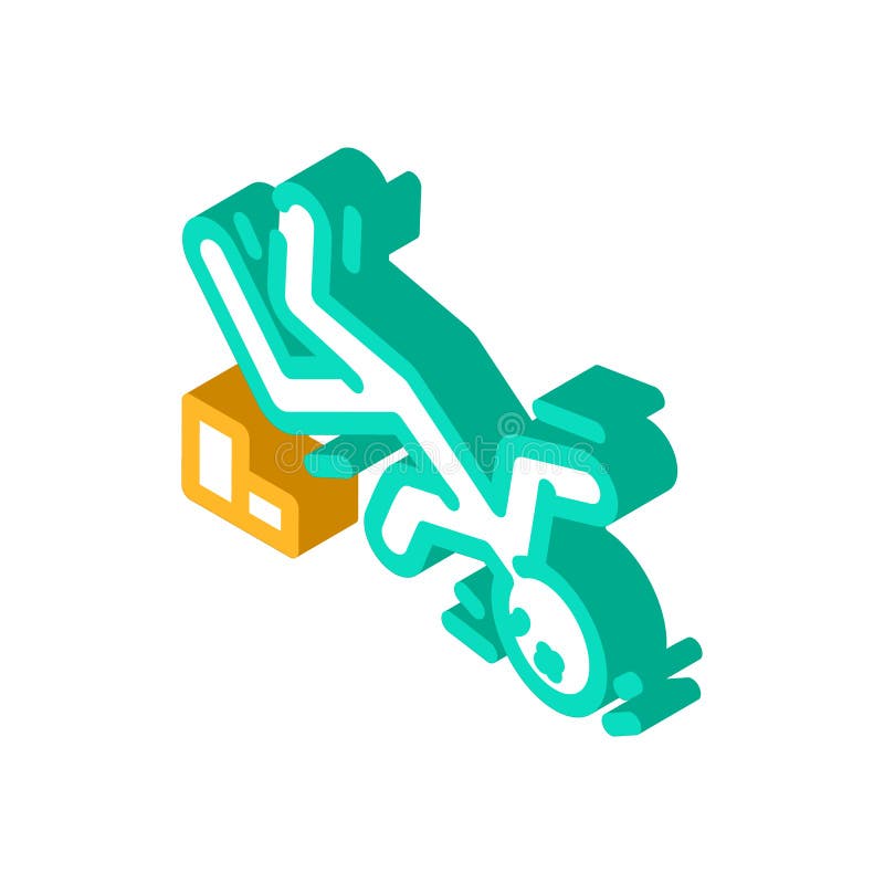 Drop Head Kick Accident Isometric Icon Vector Illustration Stock ...