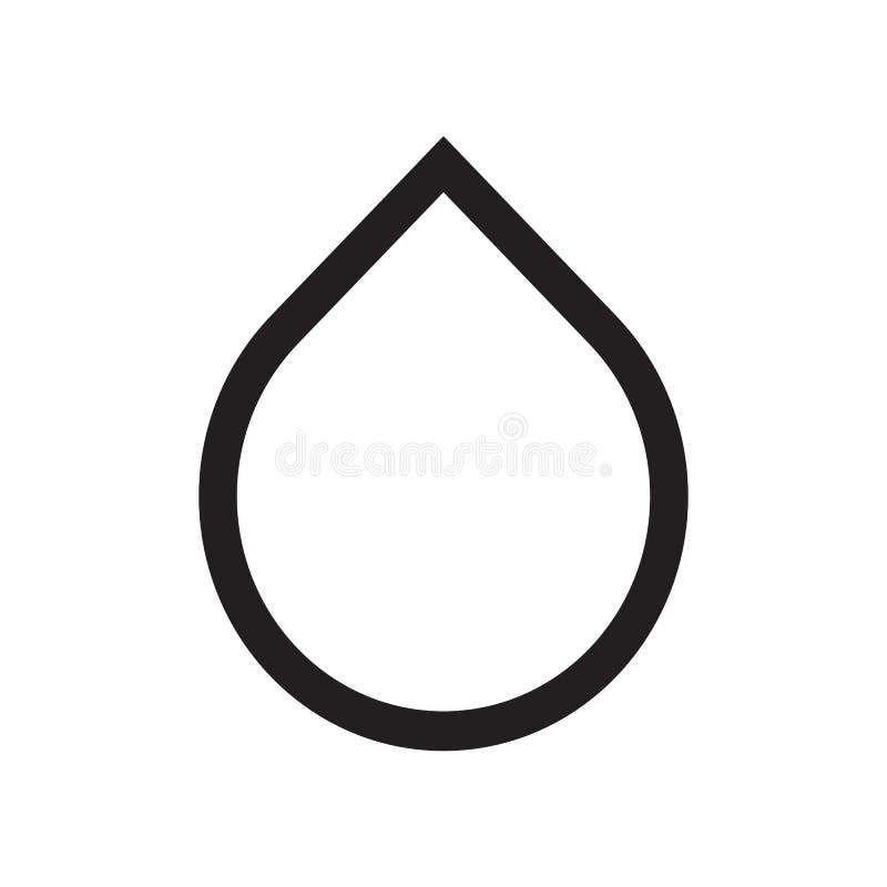 Drop Icon Design, Line Art Style Symbol Stock Vector - Illustration of ...