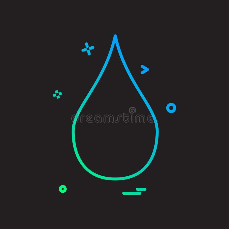 Drop icon design vector stock vector. Illustration of flat - 132428457