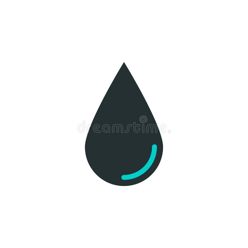 A Drop Icon. Element of Web Icon with One Color for Mobile Concept and ...
