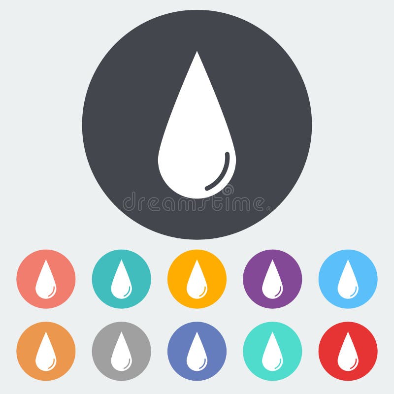 Drop icon. stock vector. Illustration of painting, sphere - 89291399