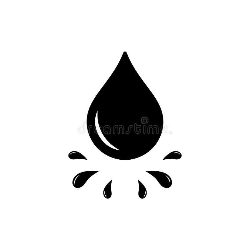 Drop Icon Vector . Flat Icon Water Drop Symbol Stock Vector ...