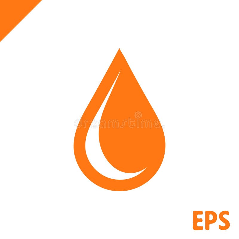 Drop Icon, Vector Illustration. Flat Design Style Stock Vector ...