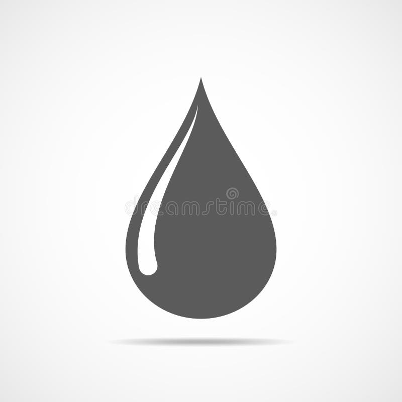 One big gray drop stock vector. Illustration of droplet - 92357341