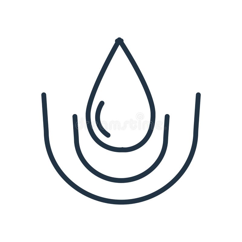 Drop Icon Vector Isolated on White Background, Drop Sign Stock Vector ...