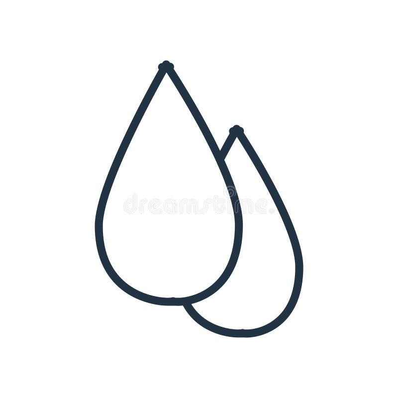 Paint Drop Icon Vector Isolated on White Background, Paint Drop Sign ...