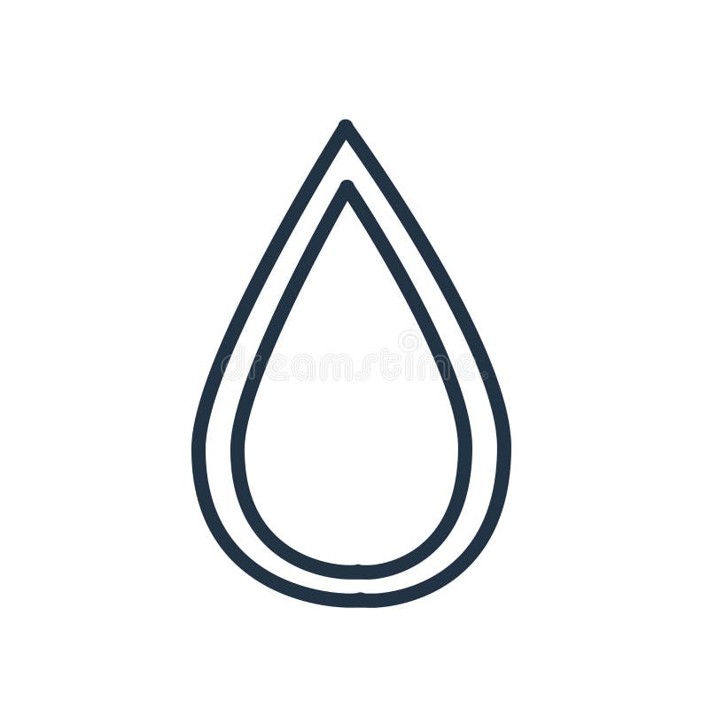 Drop Icon Vector Isolated on White Background, Drop Sign Stock Vector ...