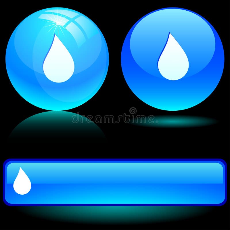 Drop icons. stock vector. Illustration of sign, rain, drop - 6013662