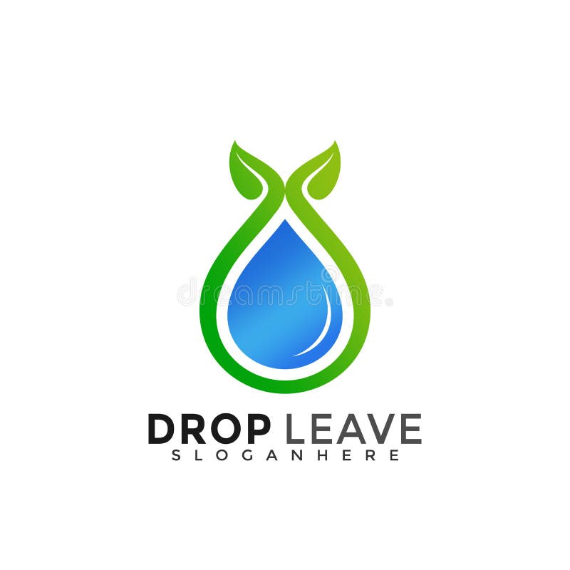 Drop Leave Logo Design. Creative Idea Logos Designs Vector Illustration ...