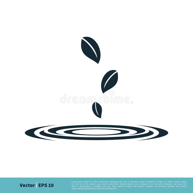 Drop Leaves Icon Vector Logo Template Illustration Design. Vector EPS ...