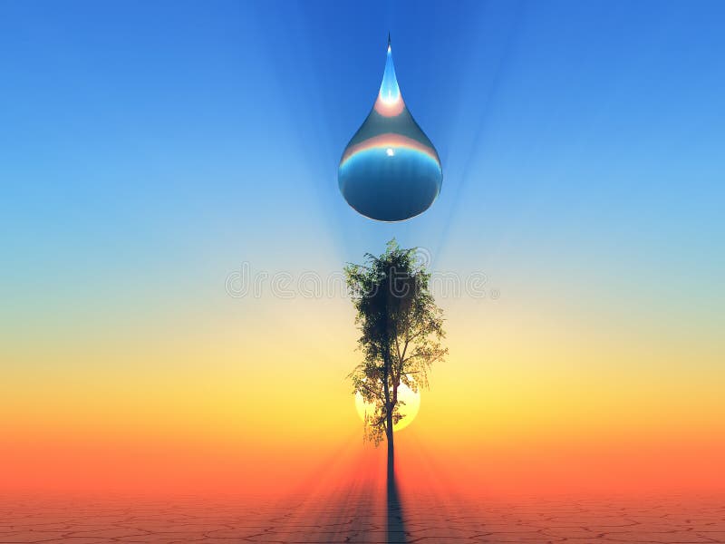 Drop of life stock illustration. Illustration of drop - 47315403