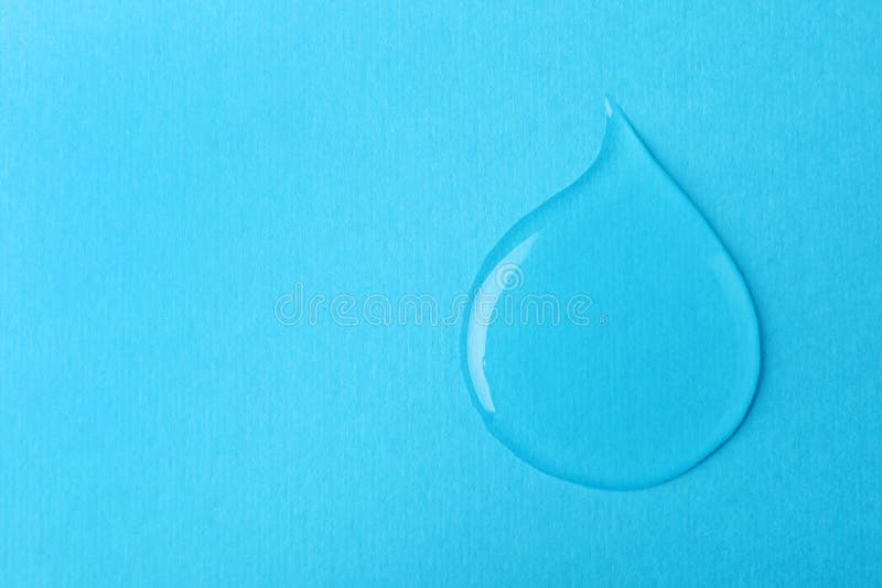 Save Water Concept. Drop on Blue Background Stock Illustration ...