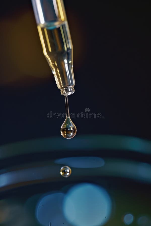 A Drop of Liquid Being Dropped into a Bowl. Perfect for Food and ...