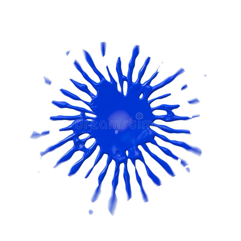 A Drop of Liquid Spread Over the Surface. Abstract Spatter Stock ...