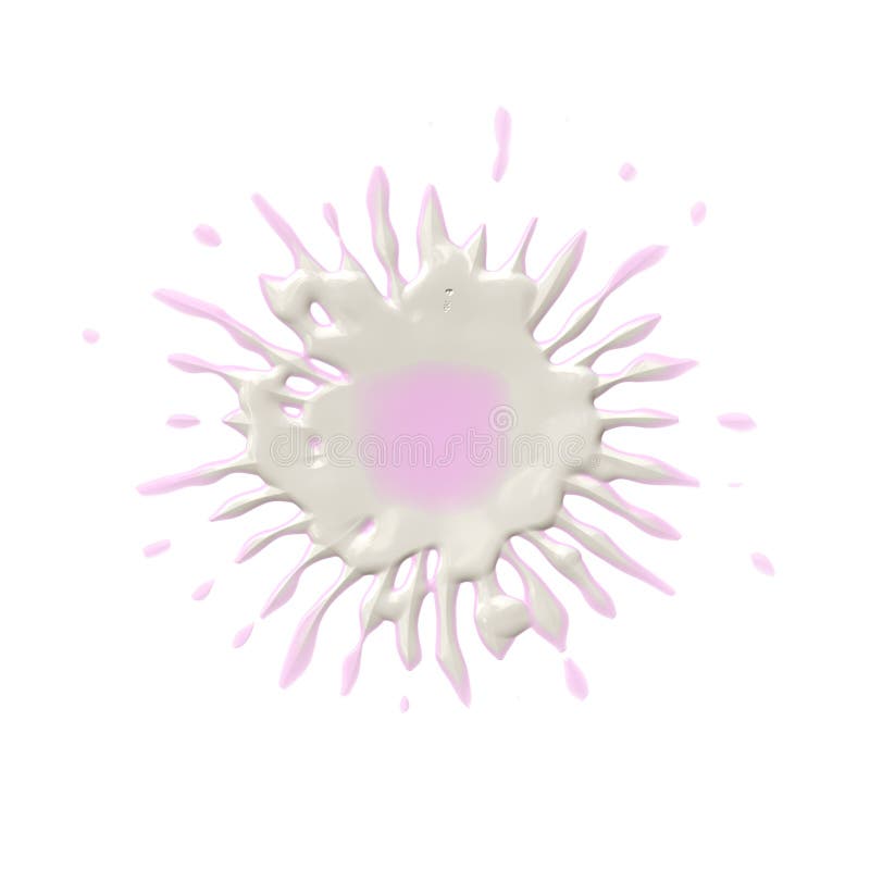 A Drop of Liquid Spread Over the Surface. Abstract Spatter Stock ...