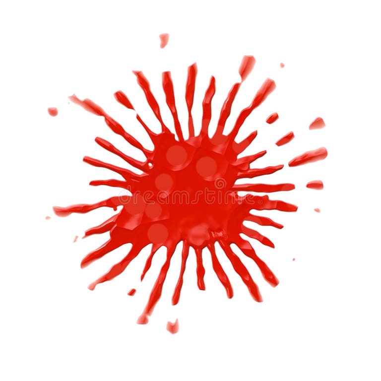 A Drop of Liquid Spread Over the Surface. Abstract Spatter Stock ...