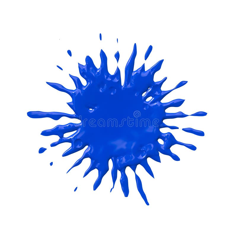 A Drop of Liquid Spread Over the Surface. Abstract Spatter Stock ...