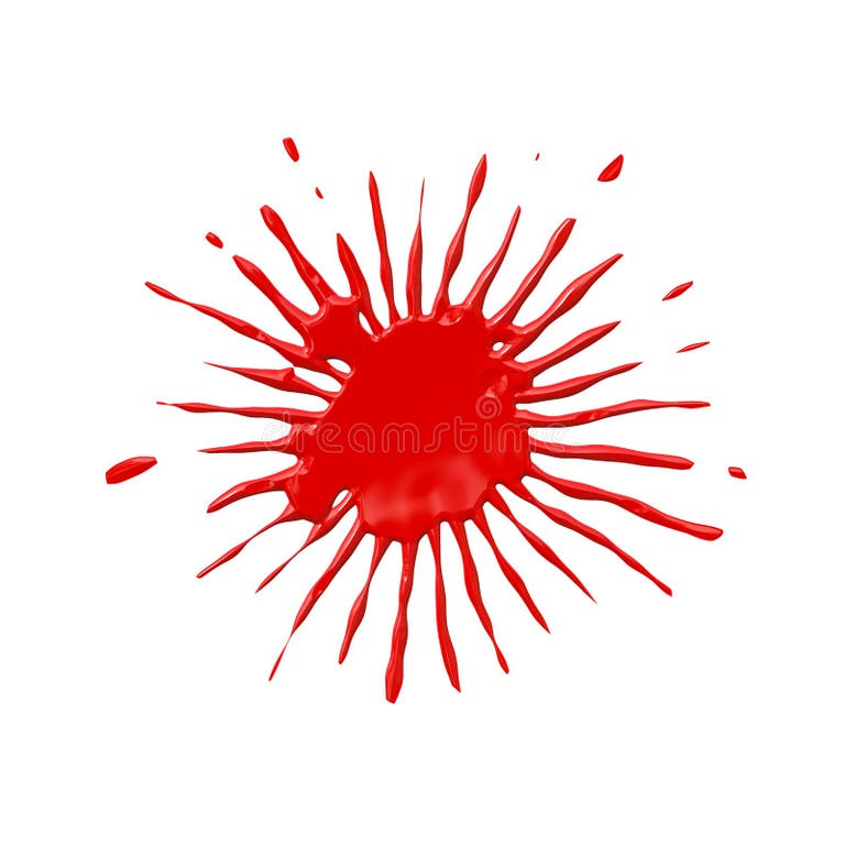 A Drop of Liquid Spread Over the Surface. Abstract Spatter Stock ...