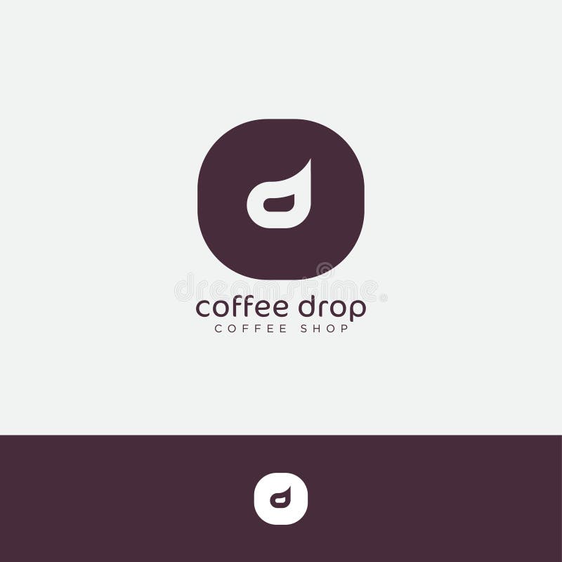 Coffee Drop Cafe Logo. Coffee Emblem. Coffee Drop and a Cup of Coffee ...
