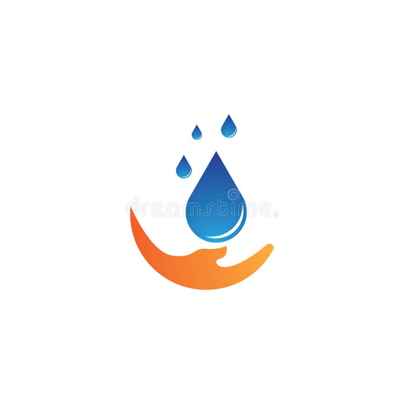 Drop logo template vector stock illustration. Illustration of puddle ...