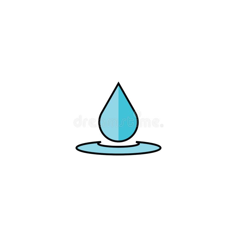 Drop logo vector icon stock illustration. Illustration of drinkable ...