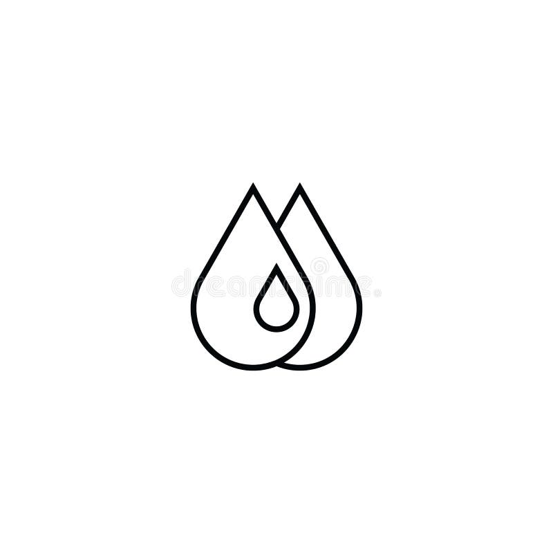Drop logo vector icon stock illustration. Illustration of aqua - 195586513