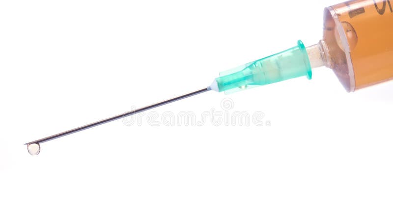 Syringe with injection stock photo. Image of equipment - 105150696