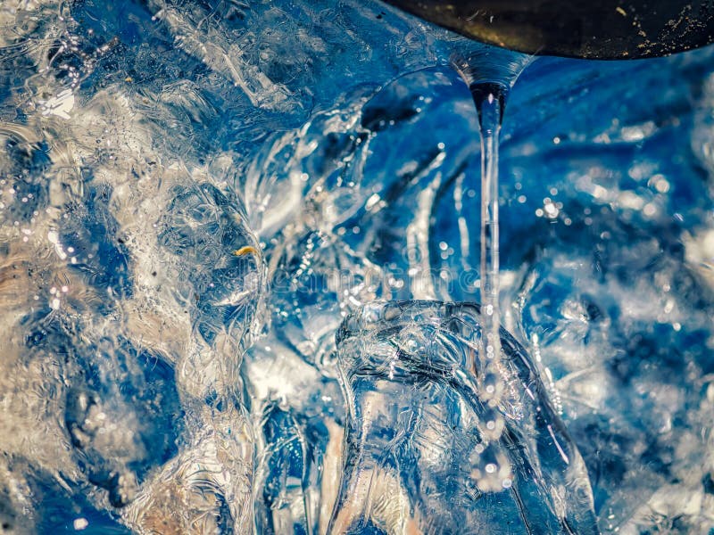Drop of Melting Ice Water from Drainpipe Stock Image - Image of drop ...
