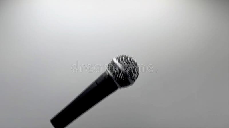Drop the Mic Sequence Black and Silver Microphone Stock Image - Image ...