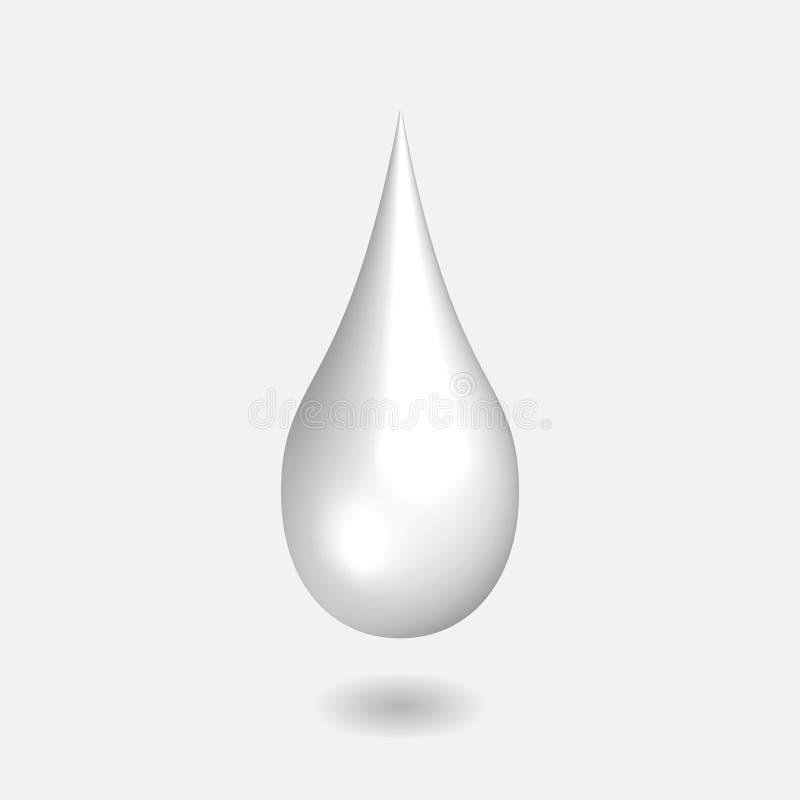 Drop of milk in 3D stock vector. Illustration of dairy - 167345830