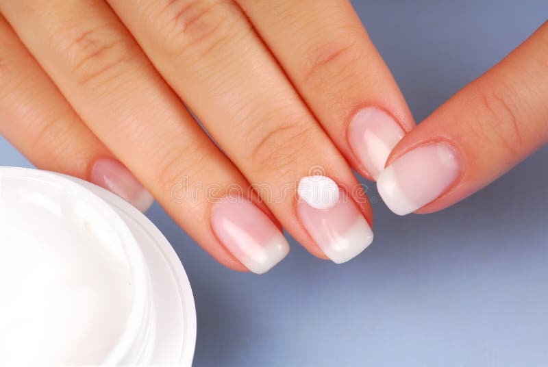 Drop of Moisturizer on Fingers Stock Photo - Image of health, close ...