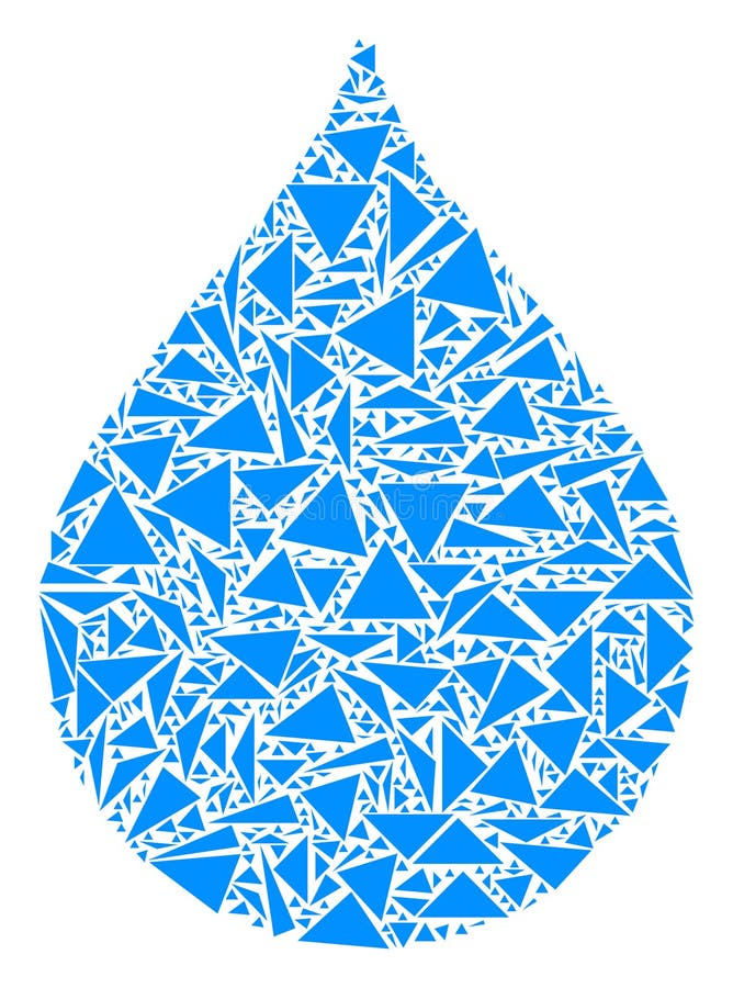 Drop Mosaic of Triangles stock vector. Illustration of puzzle - 119923973