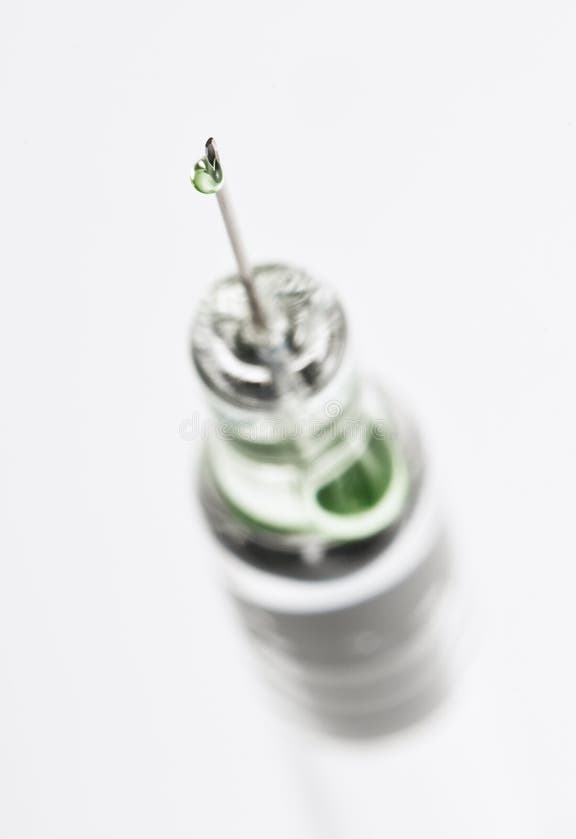 Drop on the needle stock photo. Image of needle, sample - 22426408
