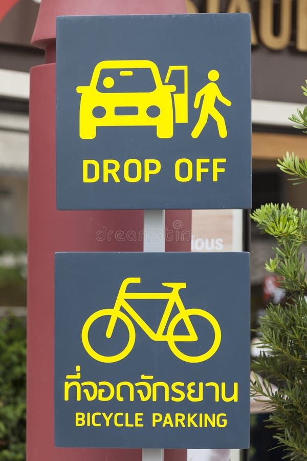 Taxi and drop off sign stock image. Image of road, transportation ...