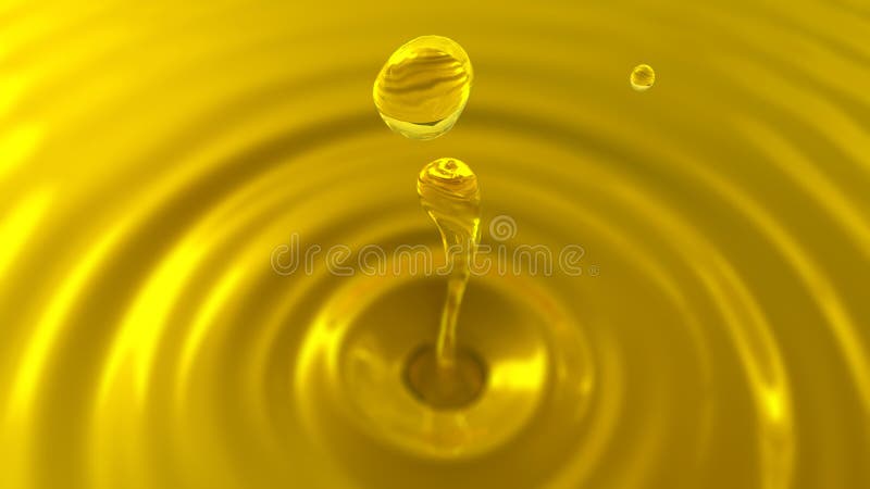 Drop of Oil Macro with the Focus Effect (drop 2) Stock Illustration ...