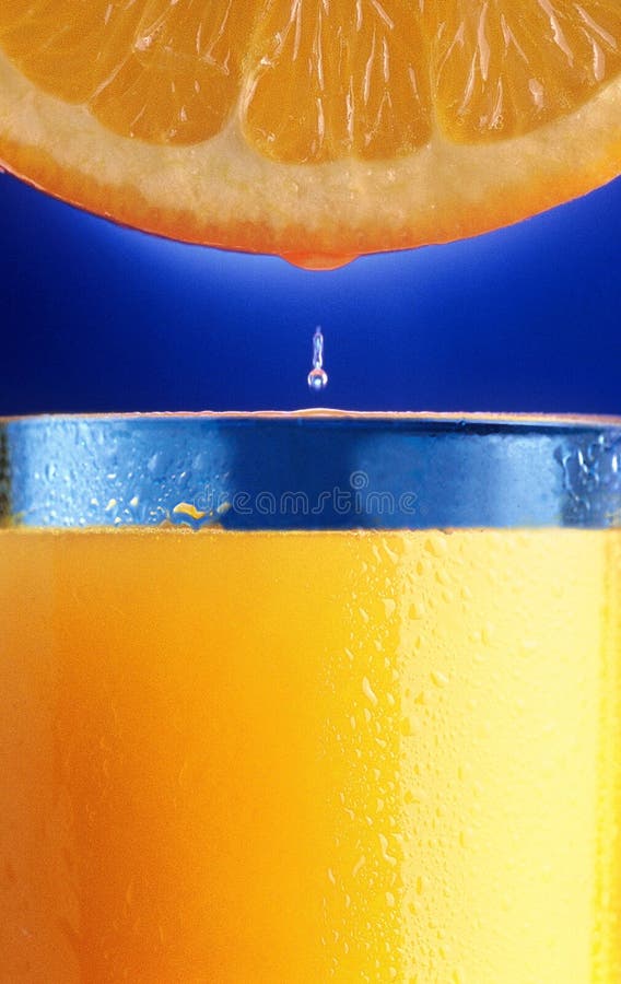 Drop of orange juice. stock photo. Image of juice, cool - 7516152