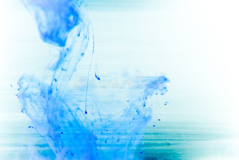 A Drop of Paint Pouring in Water Stock Photo - Image of smooth ...